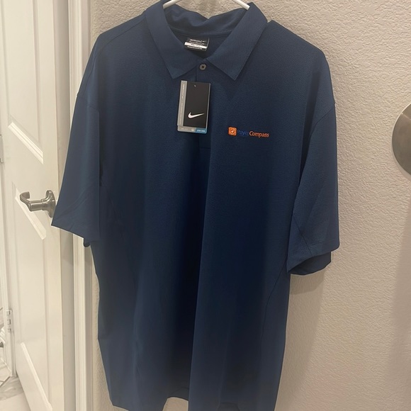 Nike | Shirts | Mens Nike Golf Polo Navy Blue Drifit Nwt | Poshmark